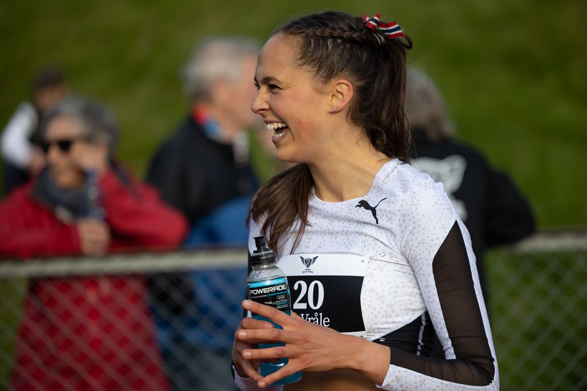 Slik trener Solveig Hernandez Vråle som vann Sentrumssprinten i fjor ...